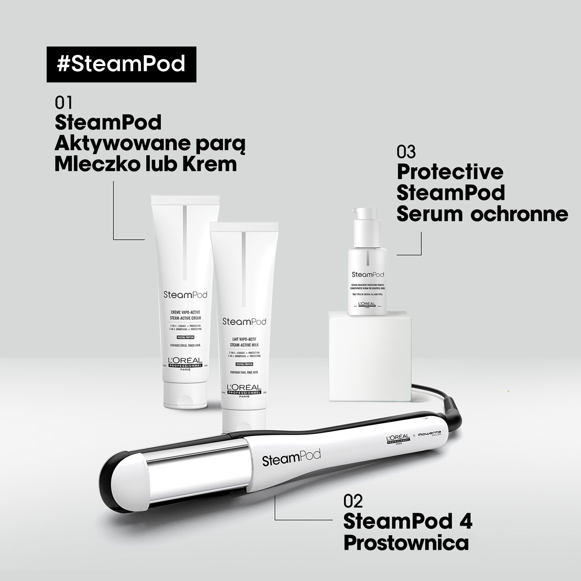Profesjonalna prostownica parowa STEAMPOD 4.0 | L'Oréal Professionnel